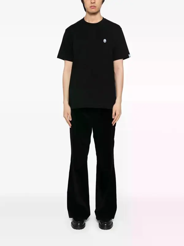 A BATHING APE Logo-embroidered T-shirt - Black