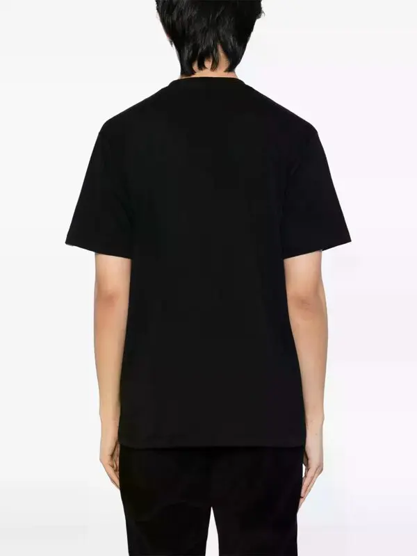 A BATHING APE Logo-embroidered T-shirt - Black