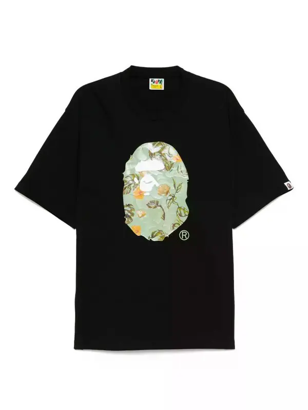A BATHING APE Logo-printed T-shirt - Black