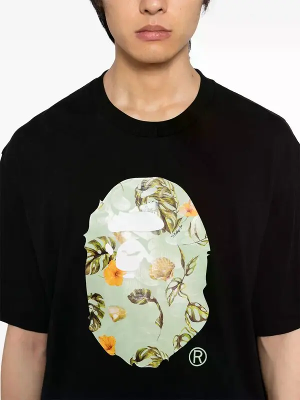 A BATHING APE Logo-printed T-shirt - Black