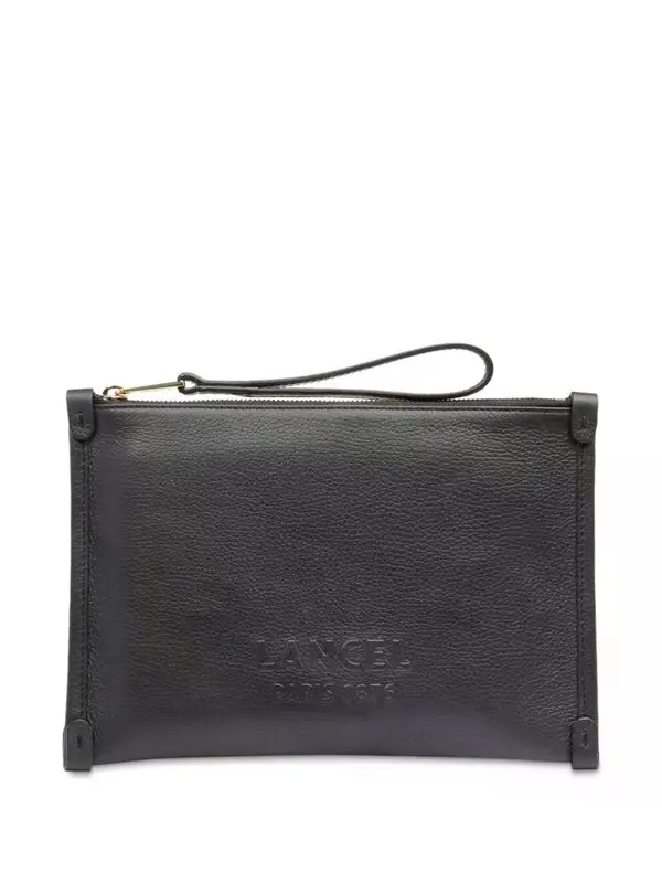 LANCEL Jour De Leather Clutch Bag - Black