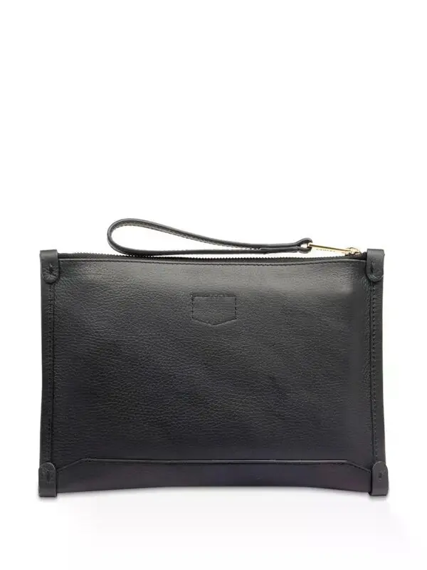 LANCEL Jour De Leather Clutch Bag - Black