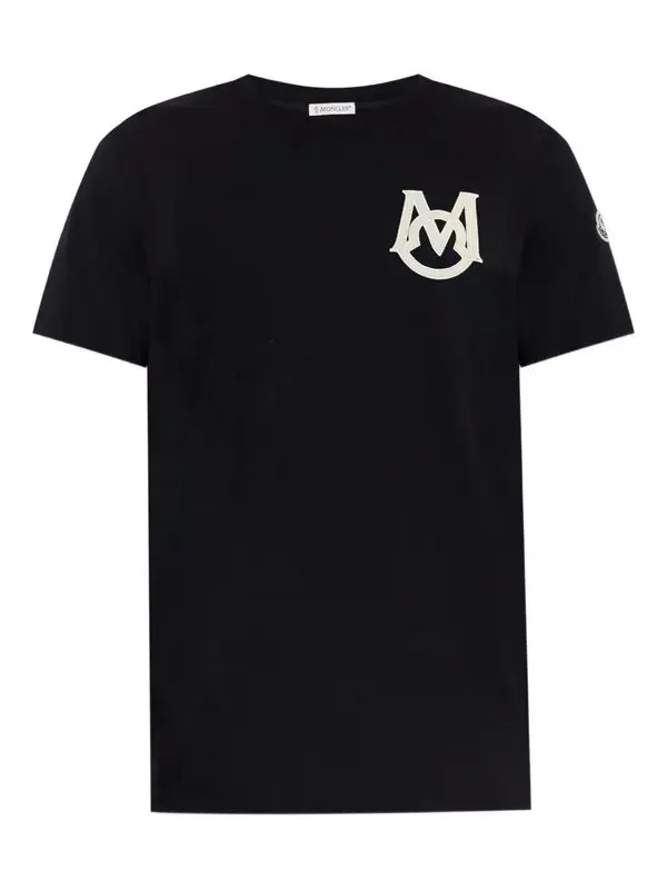 Moncler Logo-patch T-shirt - Blue