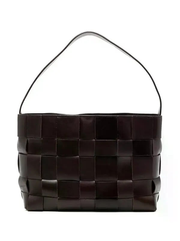 ST. AGNI Woven Leather Mini Shoulder Bag
