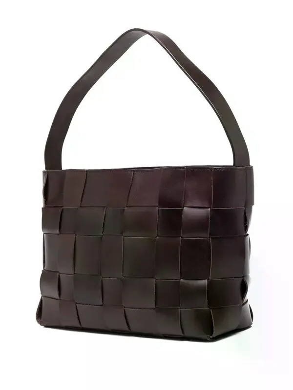 ST. AGNI Woven Leather Mini Shoulder Bag