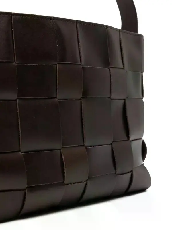 ST. AGNI Woven Leather Mini Shoulder Bag