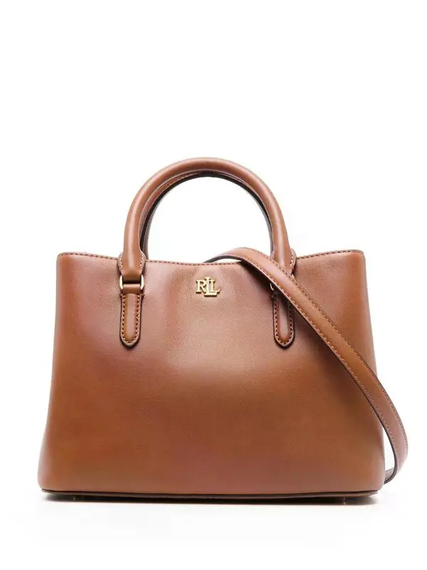 Ralph Lauren Marcy 26 Leather Tote Bag - Brown