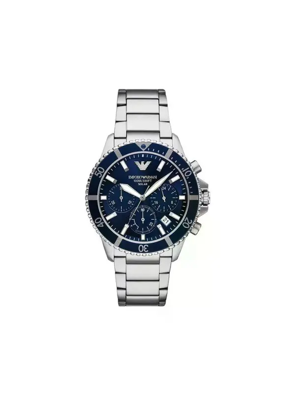 Emporio Armani 43.5mm Chronograph Watch - Blue