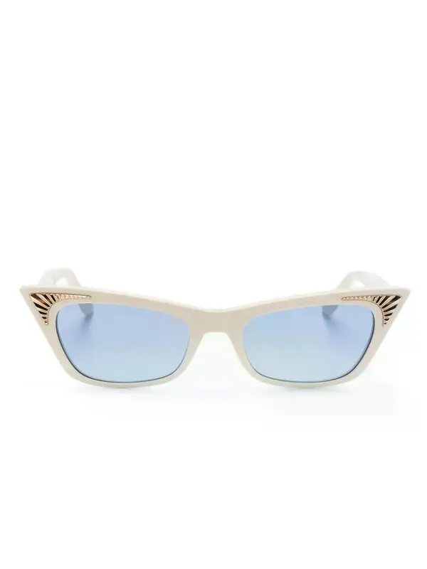 Valentino Garavani Logo-print Sunglasses - Neutrals