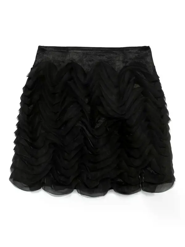 HUI MILANO Ruffled Mini Skirt
