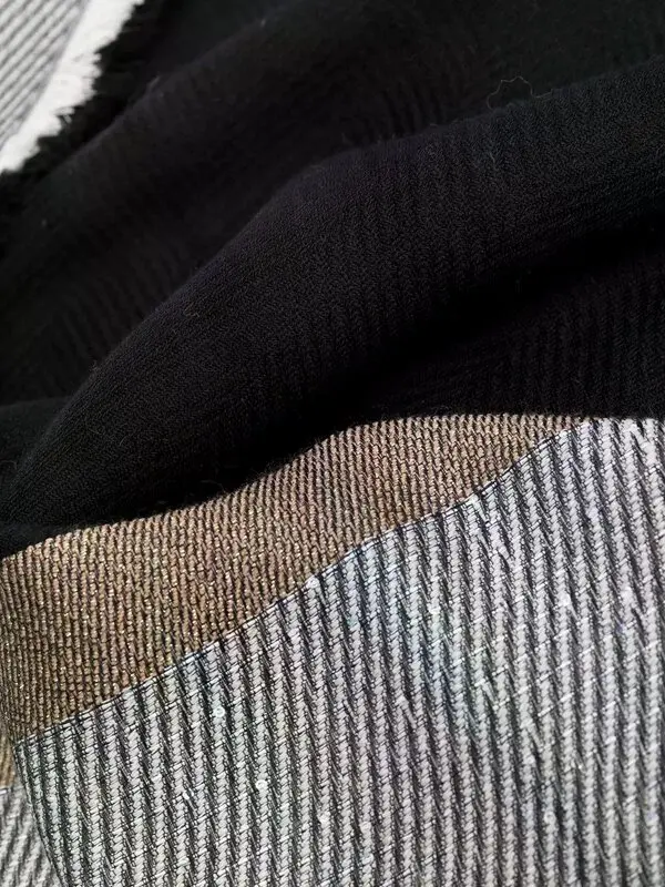 D'ANIELLO Color-block Knitted Scarf