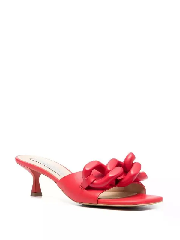 Stella McCartney Chain-link Detail Sandals - Red