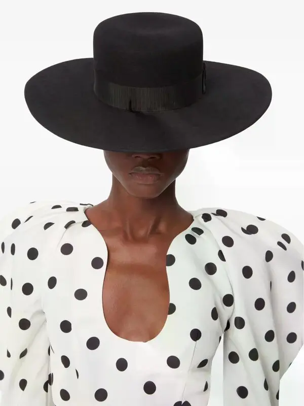 Nina Ricci Large Felt Wool Boater