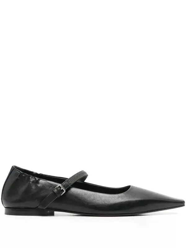 Brunello Cucinelli Leather Ballerinas