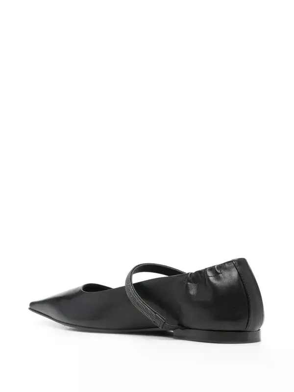Brunello Cucinelli Leather Ballerinas