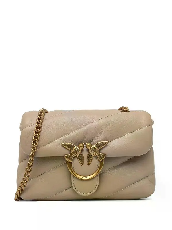 Pinko Love Puff Crossbody Bag - Neutrals