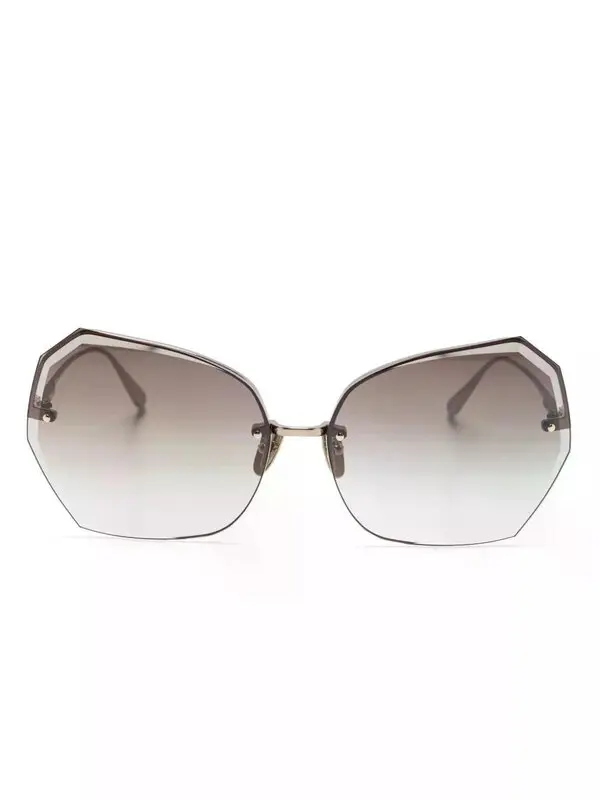 Linda Farrow Lila Sunglasses - Brown