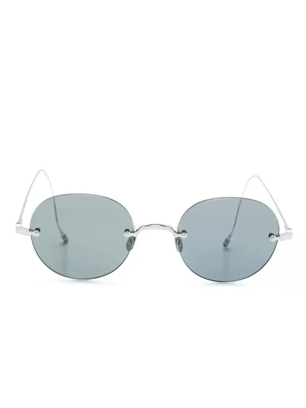Thom Browne Round-frame Sunglasses - Silver