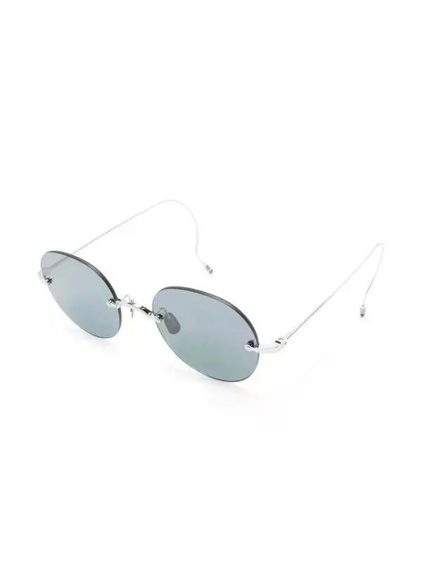 Thom Browne Round-frame Sunglasses - Silver
