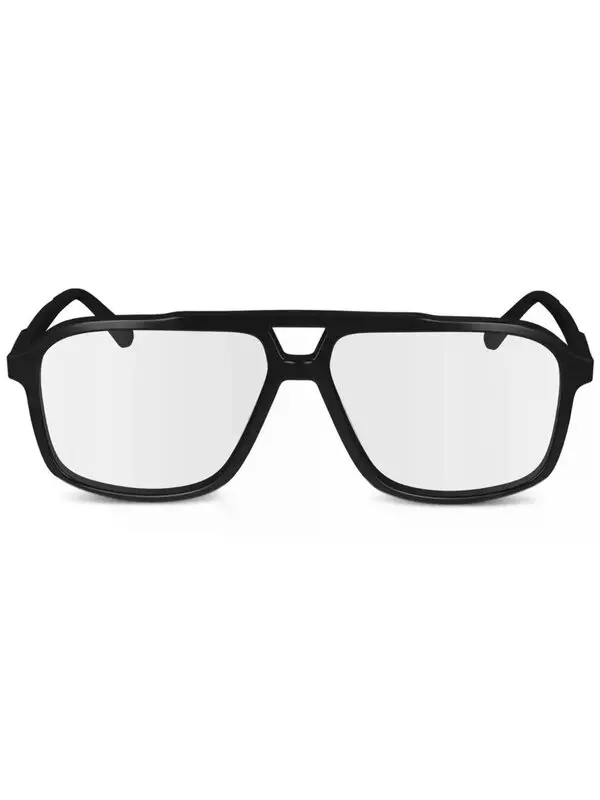 Calvin Klein Rectangle Frame Eyeglasses - Black