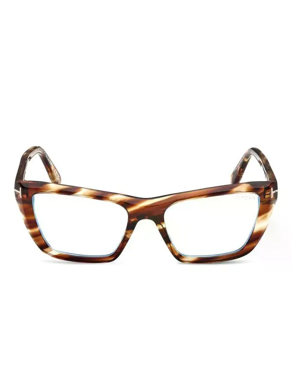 TOM FORD Tortoiseshell Square-frame Glasses - Brown