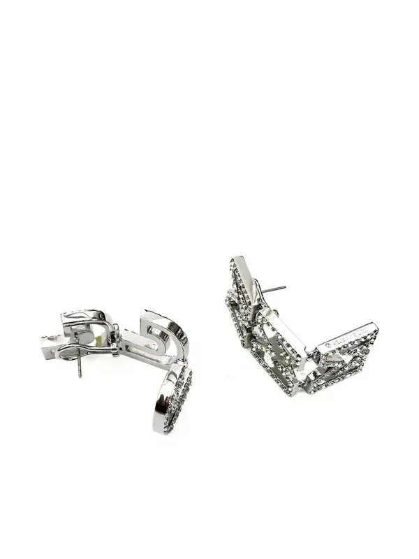 Marc Jacobs Mj Crystal-embellished Earrings