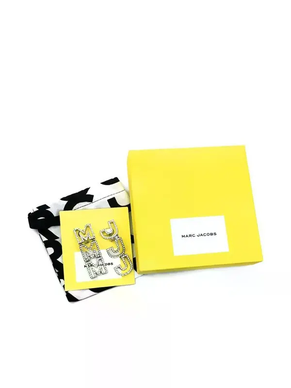 Marc Jacobs Mj Crystal-embellished Earrings