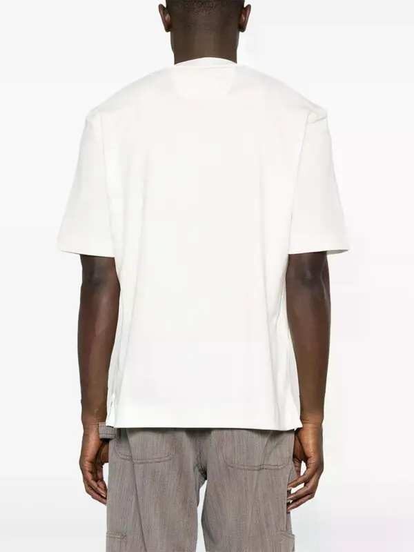 Zegna Cotton-blend T-shirt - Neutrals