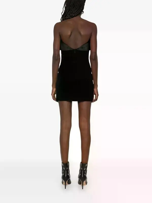 MUGLER Velvet Mini Dress
