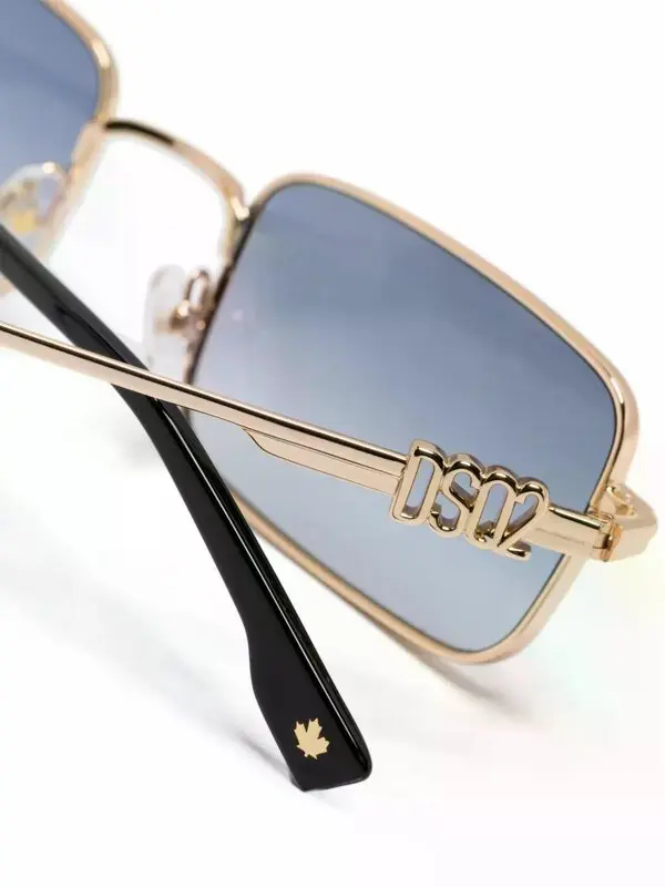 Dsquared2 Engraved Logo Rectangle Frame Sunglasses