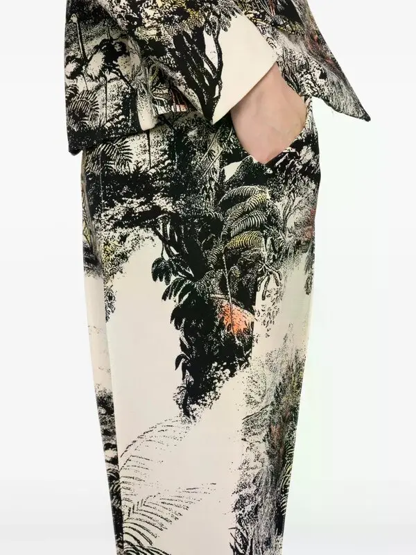 ISABEL SANCHIS Landscape Print Trousers