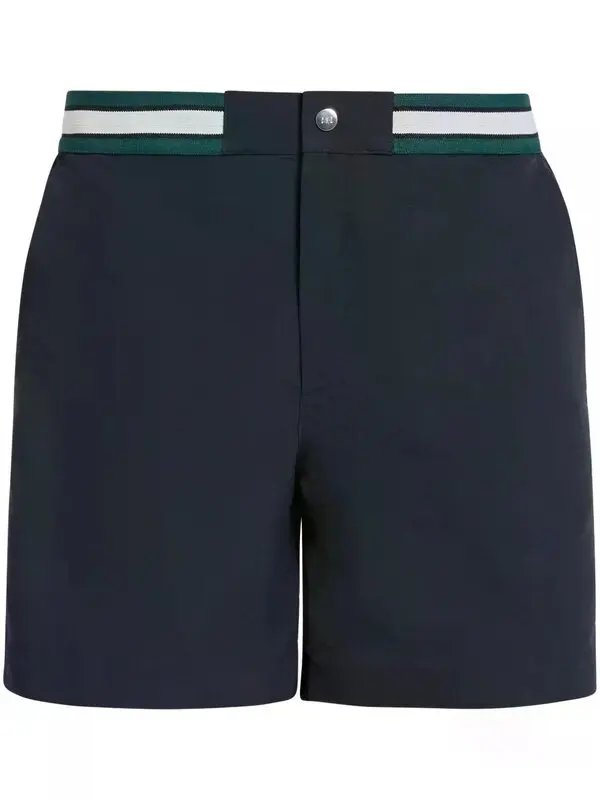 CHE Striped-waistband Deck Shorts - Black