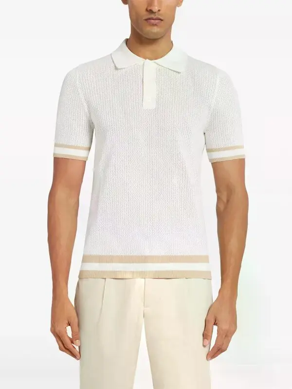 CHE Open-knit Cotton Polo Shirt