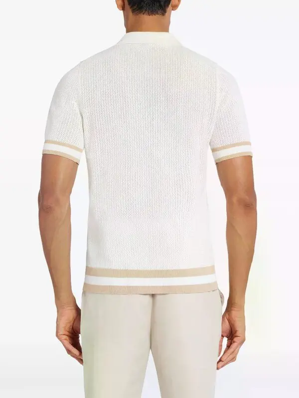 CHE Open-knit Cotton Polo Shirt