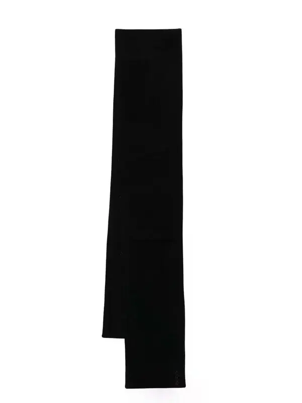 ALAINPAUL Pocket Wool Scarf - Black