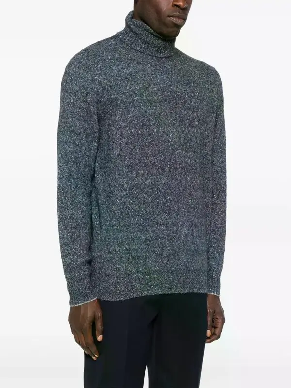 Brunello Cucinelli High-neck Sweater - Blue