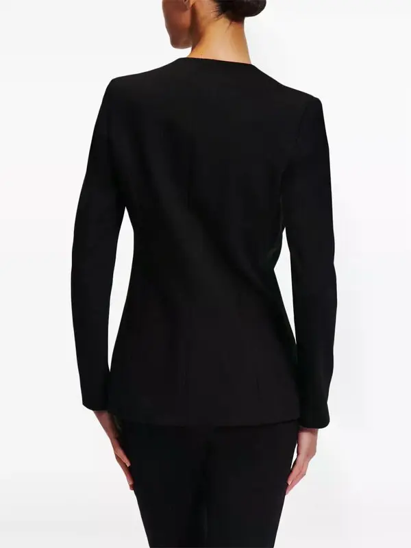 Karl Lagerfeld Collarless Single-breasted Blazer