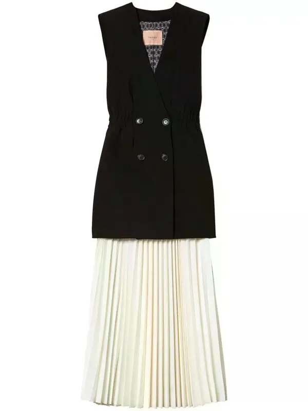 TWINSET Pleated Maxi Dress