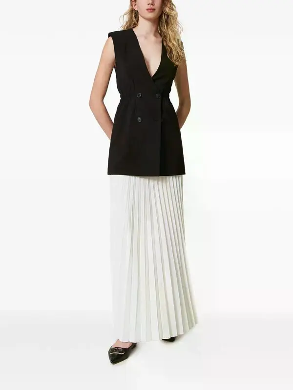 TWINSET Pleated Maxi Dress