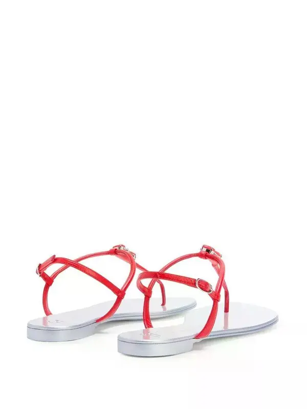 GIUSEPPE ZANOTTI Sybella T-bar Sandals - Pink