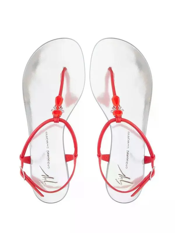 GIUSEPPE ZANOTTI Sybella T-bar Sandals - Pink