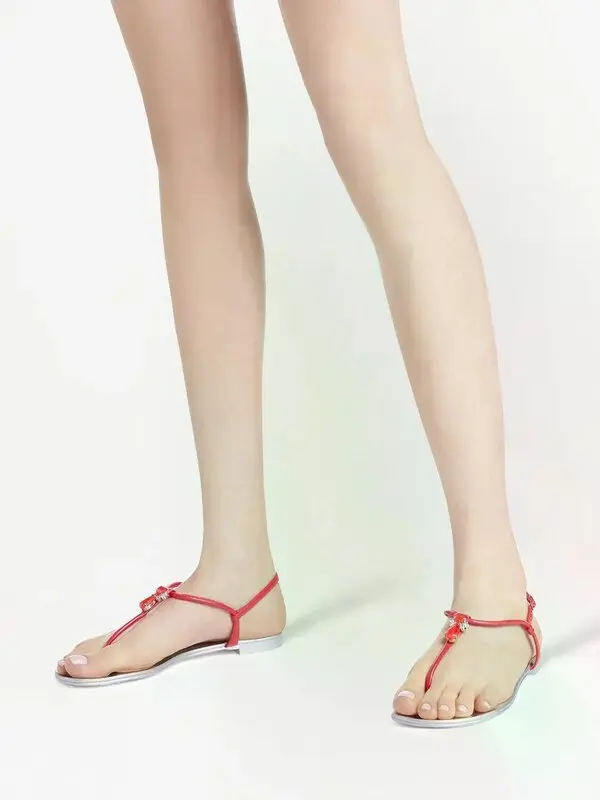 GIUSEPPE ZANOTTI Sybella T-bar Sandals - Pink