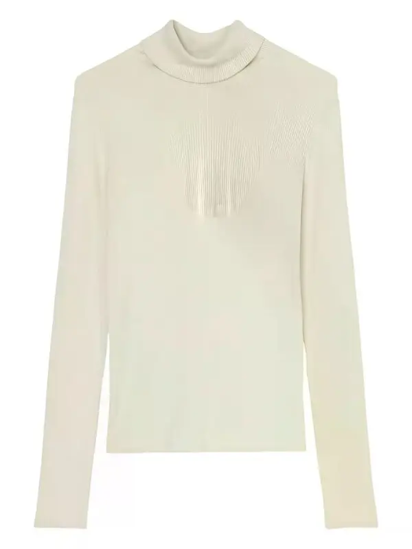Marc O'polo Ribbed Turtleneck Top - Neutrals