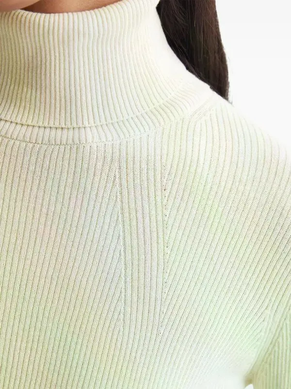 Marc O'polo Ribbed Turtleneck Top - Neutrals