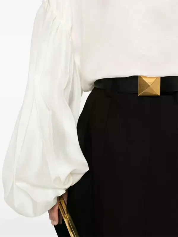 Khaite The Quico Silk Blouse - White