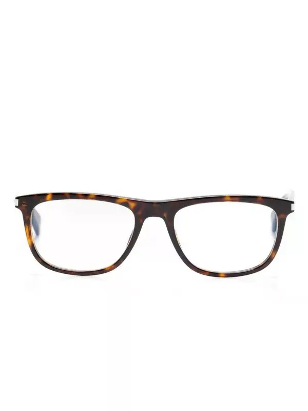 Saint Laurent Square-frame Glasses - Brown