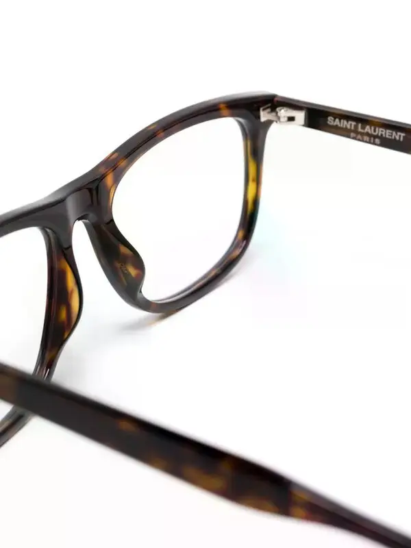 Saint Laurent Square-frame Glasses - Brown
