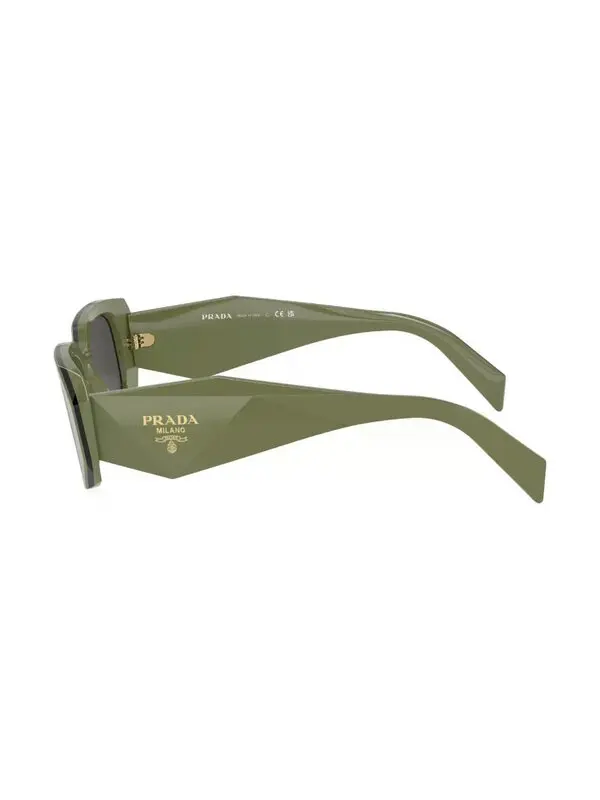 Prada Rectangle-frame Sunglasses - Green
