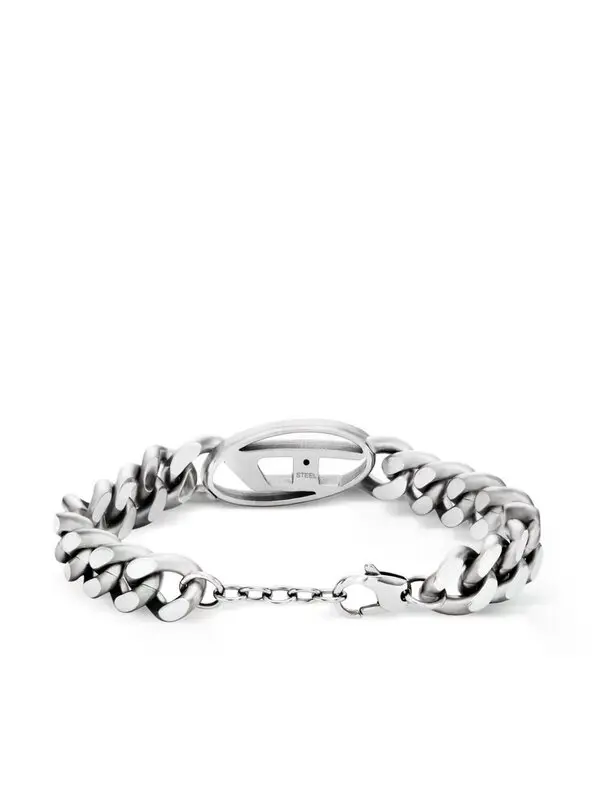 DIESEL Logo-plaque Chain Bracelet