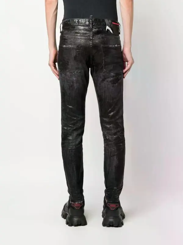 Dsquared2 Mid-rise Ripped Skinny Jeans